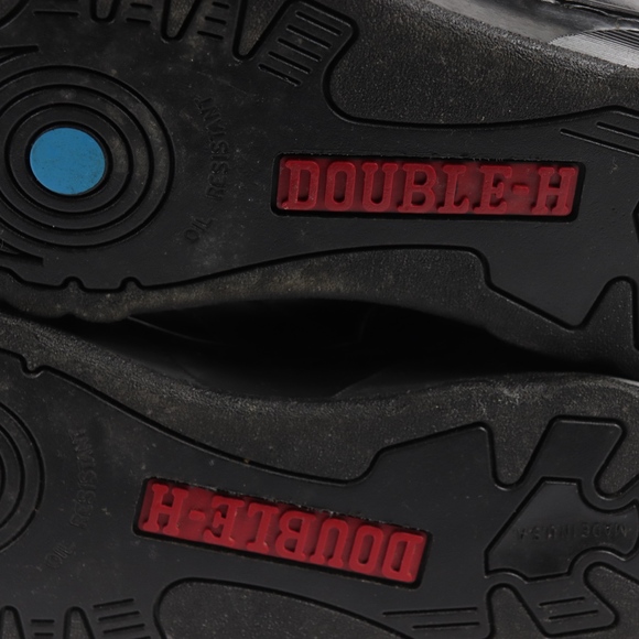 Double H | Shoes | Vtg New Double H Mens 7 M Steel Toe Shoes Black ...